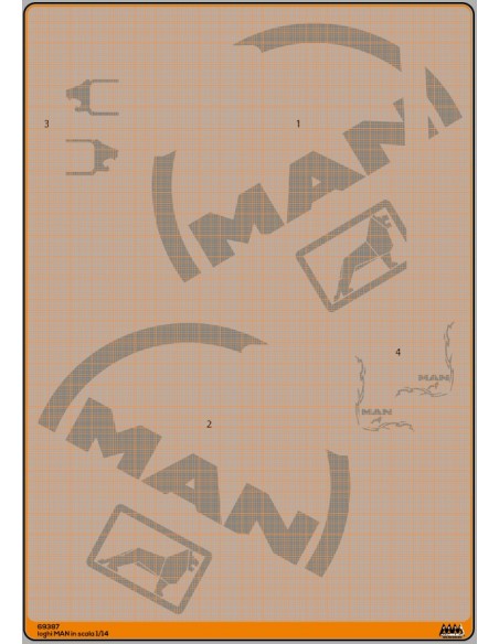 MAN TGX - TGA - TGS silver - M69387 - Decals Truck – Model Decals – Max ...