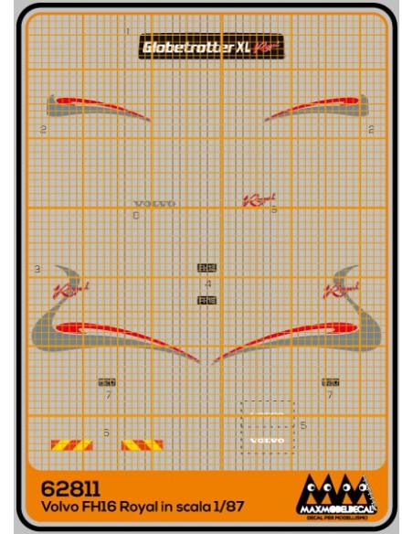 Volvo FH16 Royal Silver Edition - Volvo Kit - M62811 - Decals Volvo FH ...