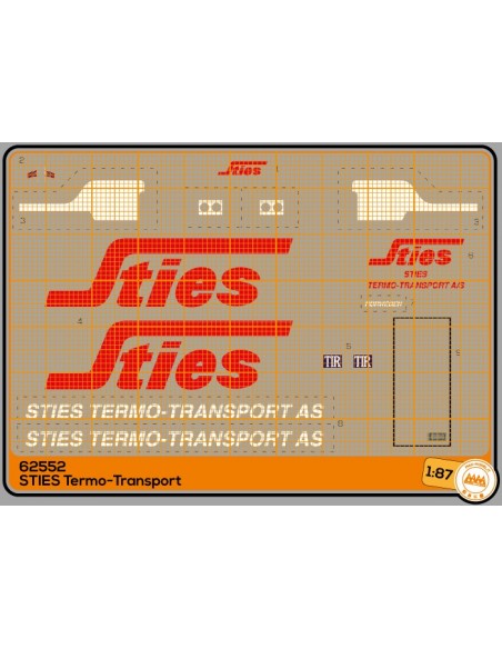 STIES for Scania e Volvo - M62552 - Decals Norway – Model Decals – Max ...