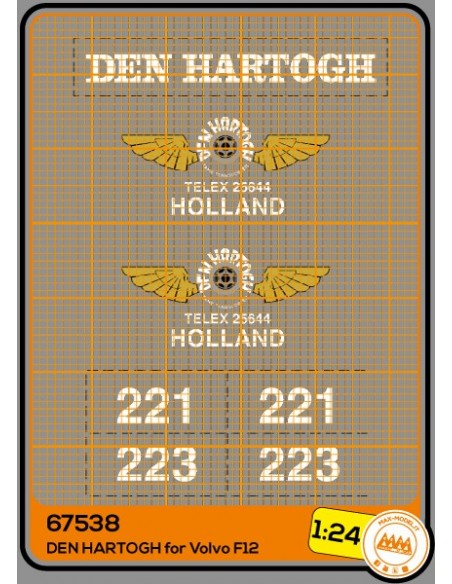Den Hartogh for Volvo F12 - M67538 - Decals Transportation companies ...